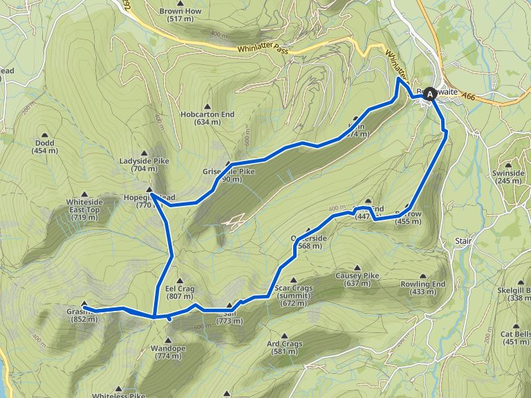 Trail 100 - Grisedale Pike & The Coledale Round | hike | Komoot